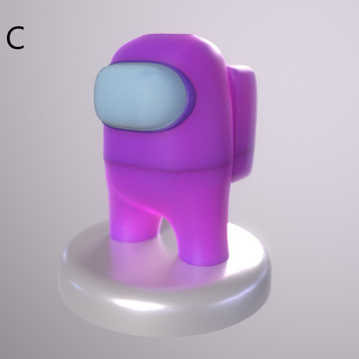 3D Printable Among Us Mini - Customizable Character with Mandalorian ...