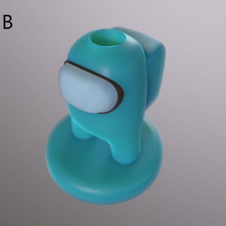 3D Printable Among Us Mini - Customizable Character with Mandalorian ...