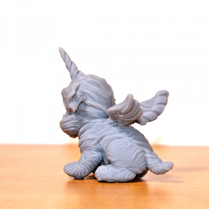 3D Printable Puppycorn - miniature by Grinning God