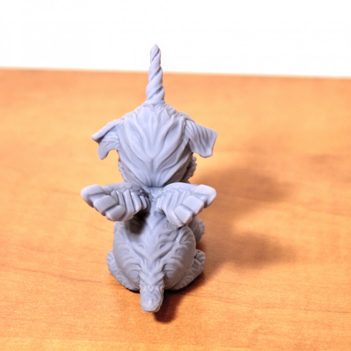 3D Printable Puppycorn - miniature by Grinning God