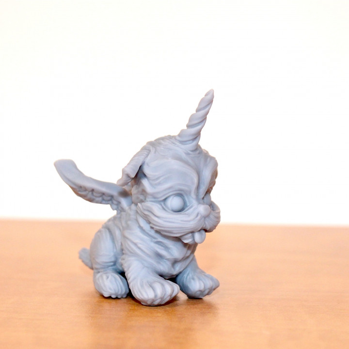 3D Printable Puppycorn - miniature by Grinning God