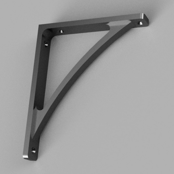 3D Printable Shelf Bracket by Rich Clark
