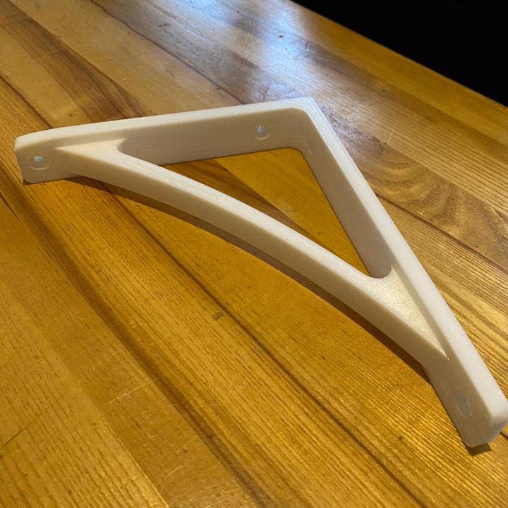 3D Printable Shelf Bracket by Rich Clark