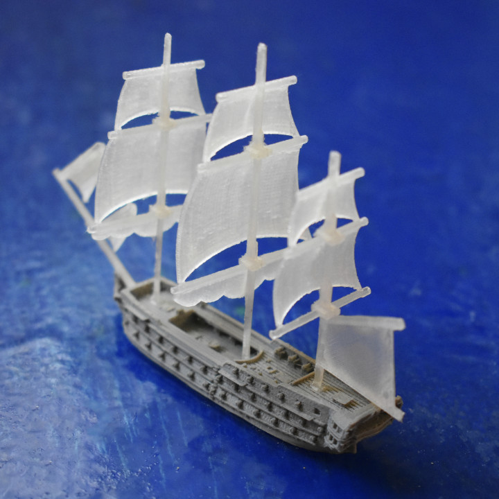 3D Printable Ship of the line: HMS Agamemnon (Ardent class) by ...