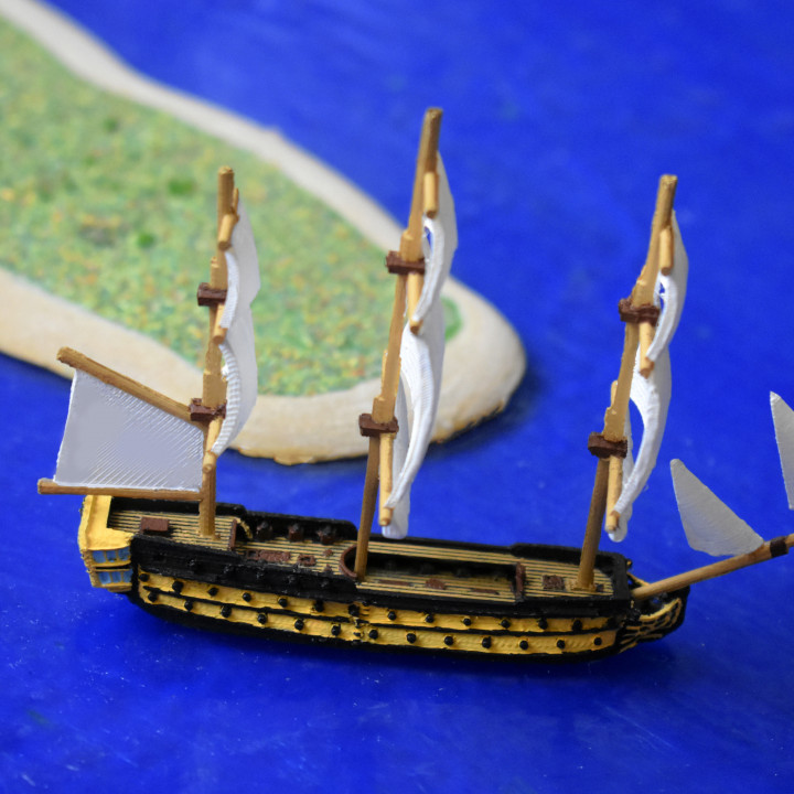 3D Printable Ship of the line: HMS Agamemnon (Ardent class) by ...