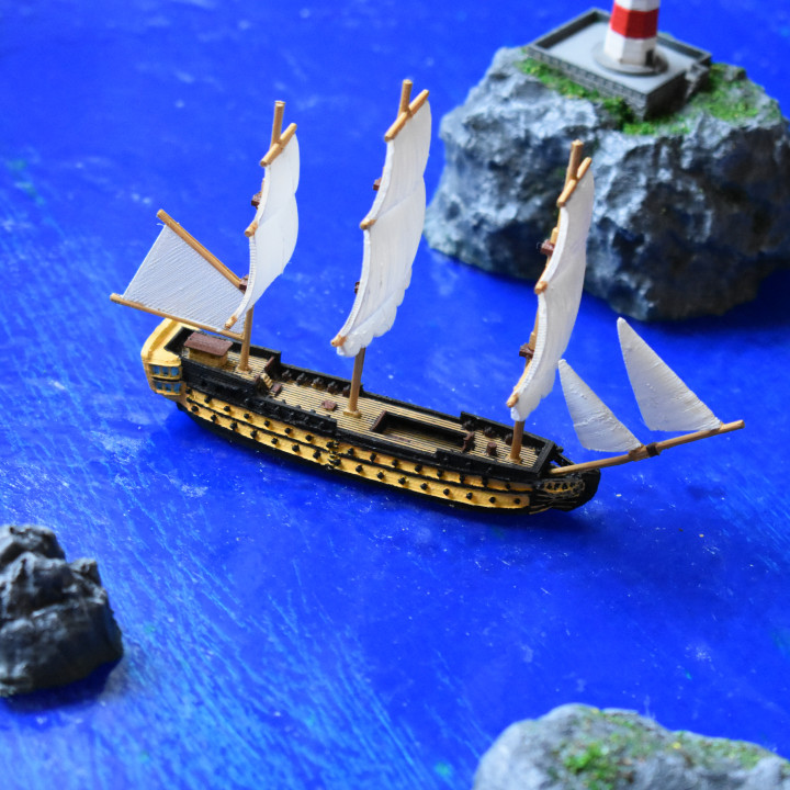 3D Printable Ship of the line: Bucentaure (Bucentaure/Tonnant class) by ...