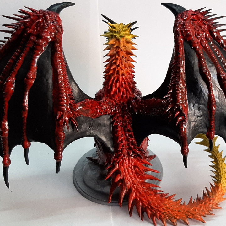 3D Print of Ancient Red Dragon by JMPlus