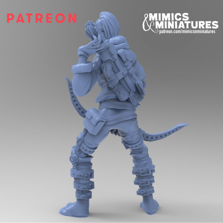 3D Printable Steampunk - Female Elvish Ranger by Phil MacNevin