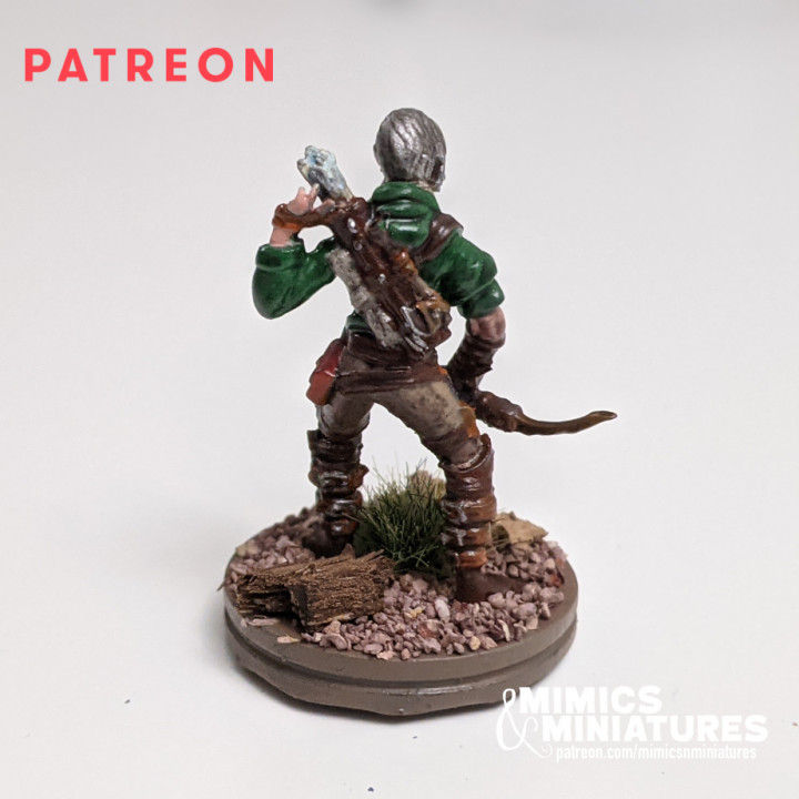 3D Printable Steampunk - Female Elvish Ranger by Phil MacNevin