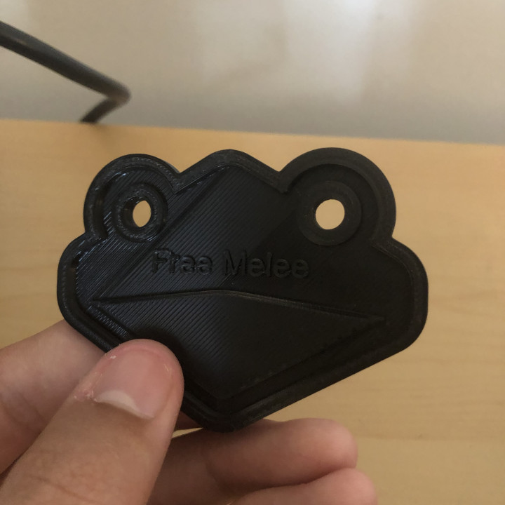 3D Printable Slippi Frog Pendent by Noah Witt