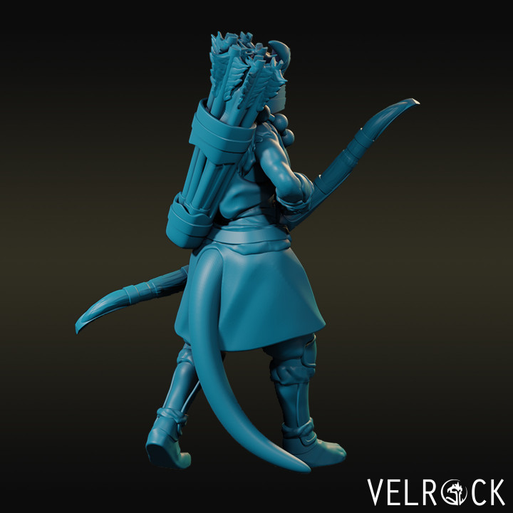 3D Printable Tiefling Samurai Bundle (Female) by Velrock Art Miniatures