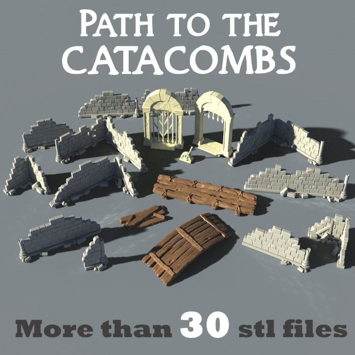 3D Printable Path to the catacombs by Meian