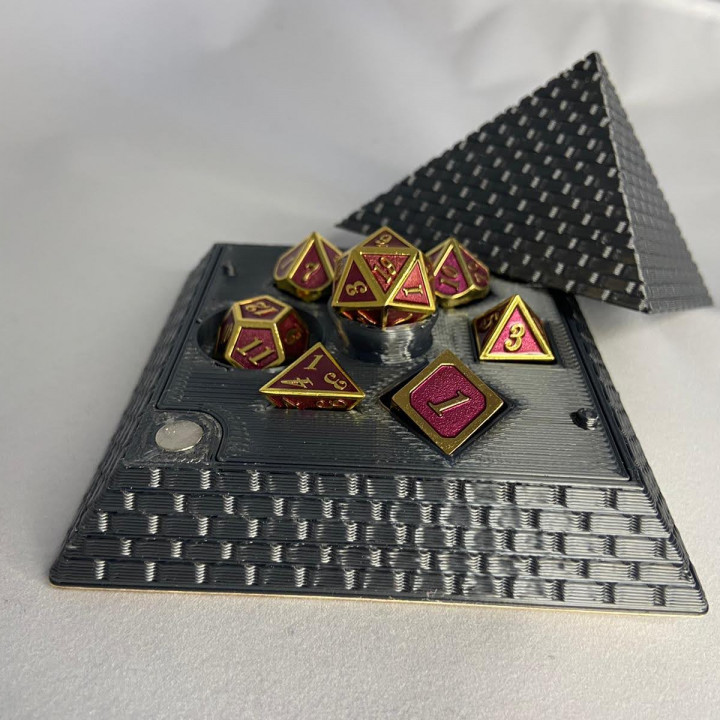 3D Printable Pyramid Dice Box by Owen K Patrick