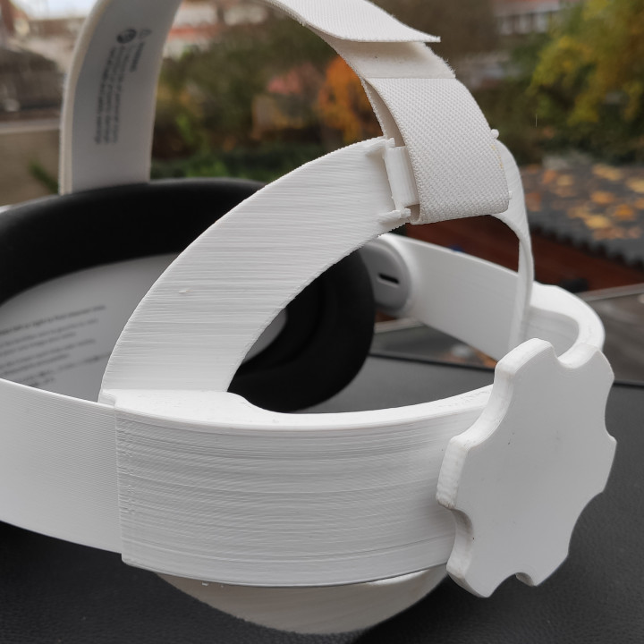 3D Printable Quest 2 Headstrap V1.1 by William
