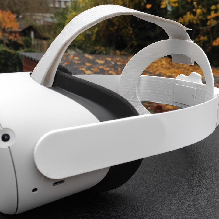 3D Printable Quest 2 Headstrap V1.1 by William