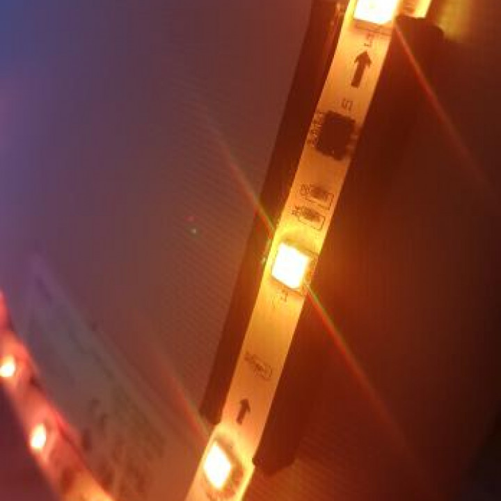3D Printable LED stripes holder by Swqt Basti