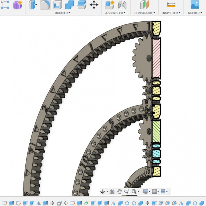 3D Printable Concentric Rings O'Clock by MoreAnge