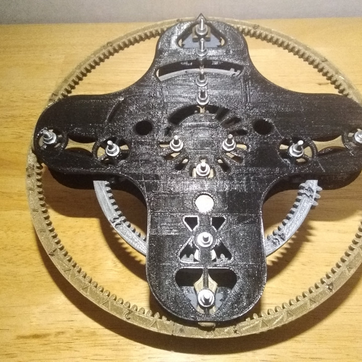 3D Printable Concentric Rings O'Clock by MoreAnge