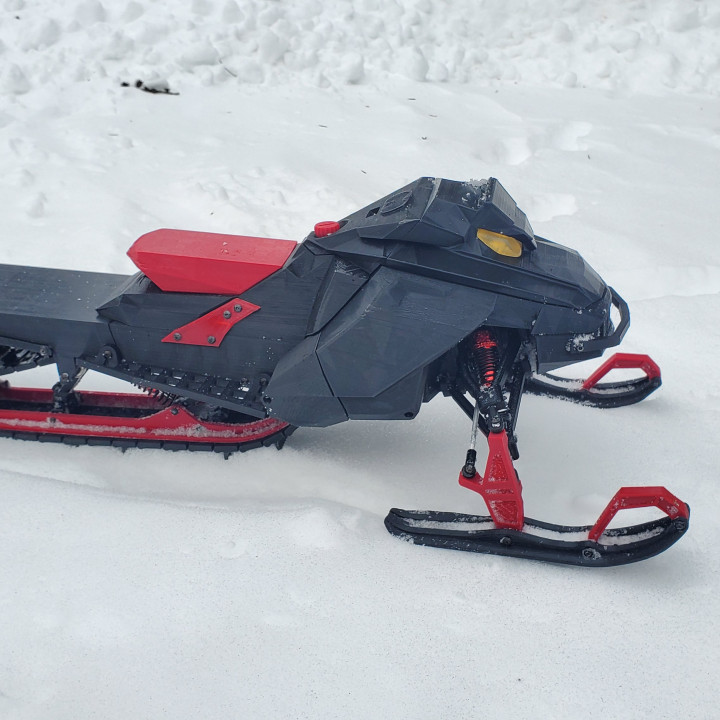 3D Print of SkeeRide -- RC Snowmobile by 3Dog Modeling