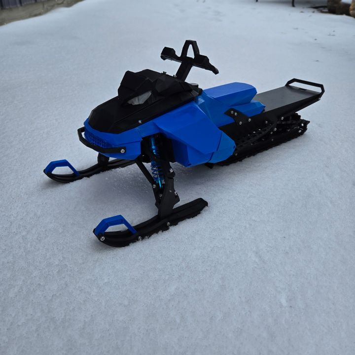 3D Print of SkeeRide -- RC Snowmobile by jodihisted