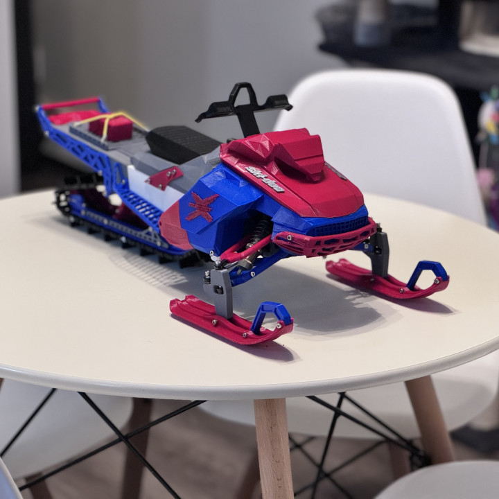 3D Print of SkeeRide -- RC Snowmobile by drakesnook