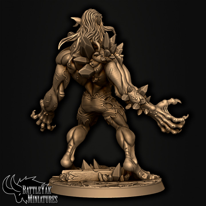 3D Printable Bloodcrazed Barghast A by Battle Yak Miniatures