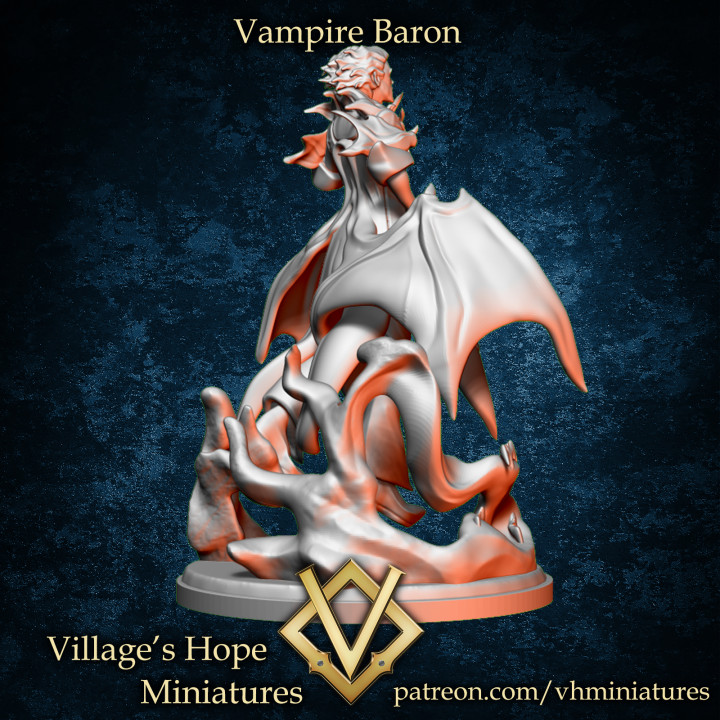 3D Printable Vampire Baron by Village's Hope Miniatures