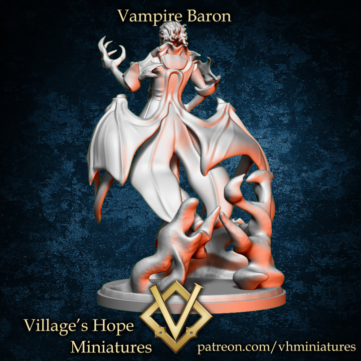 3D Printable Vampire Baron by Village's Hope Miniatures
