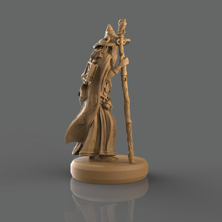 3D Printable Wizard - pre-supported stl by Grinning God