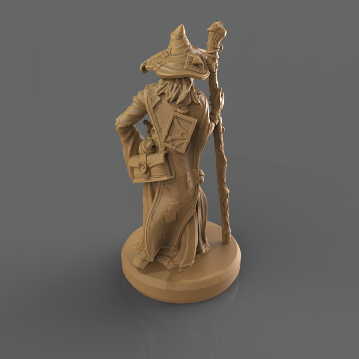 3D Printable Wizard - pre-supported stl by Grinning God