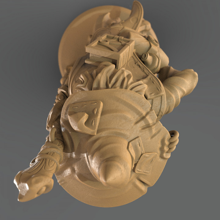 3D Printable Wizard - pre-supported stl by Grinning God