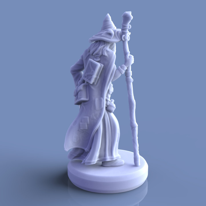 3D Printable Wizard - pre-supported stl by Grinning God