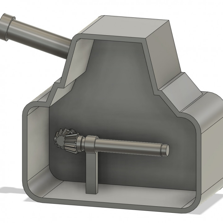 3D Printable Tank Themed Mechanical clock by Caleb Blaylock