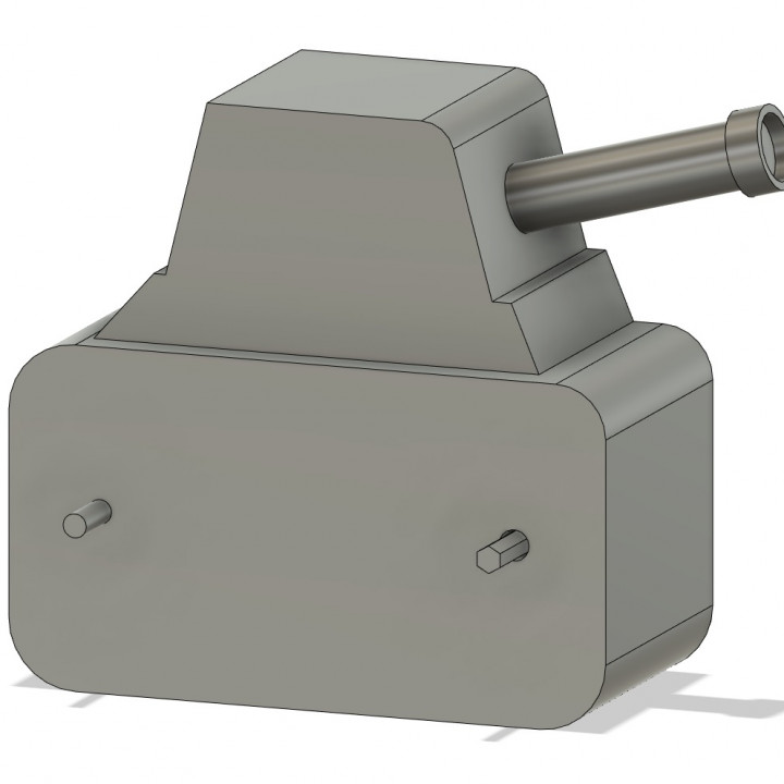 3D Printable Tank Themed Mechanical clock by Caleb Blaylock