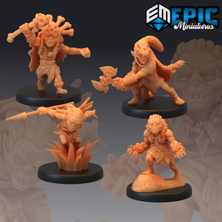 3d Printable Elves And Goblins Set Forest Encounter Collection Pre