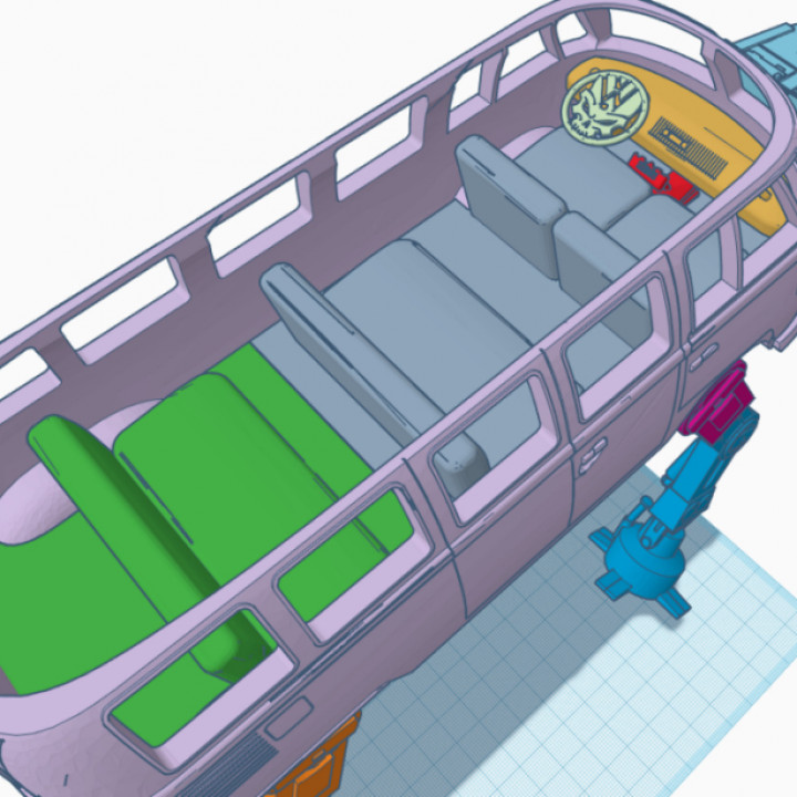 3D Printable Volkswagen Samba bus AT-AT Star Wars Edition by Night Stone
