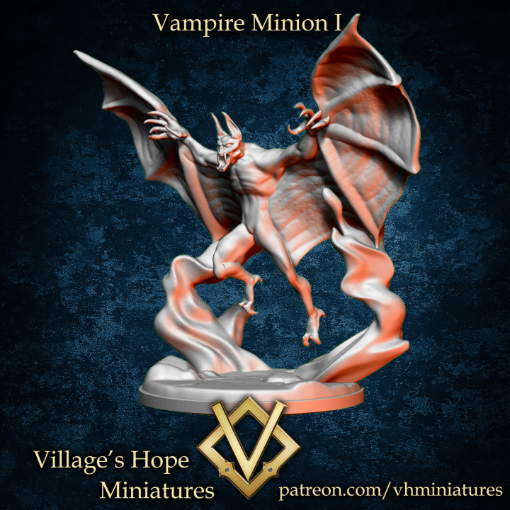 3D Printable vampire minion set by Village's Hope Miniatures
