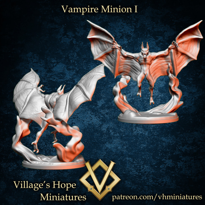 3D Printable vampire minion set by Village's Hope Miniatures