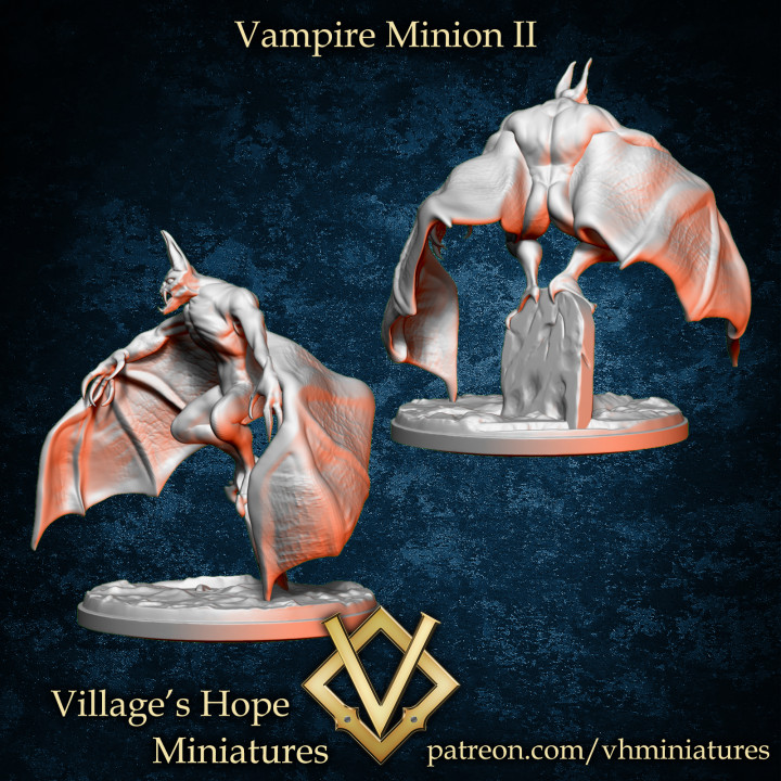 3D Printable vampire minion set by Village's Hope Miniatures