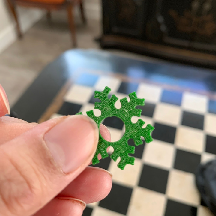 3D Printable Snowflake Christmas Tree by 3dpimp by Sabrina Russell