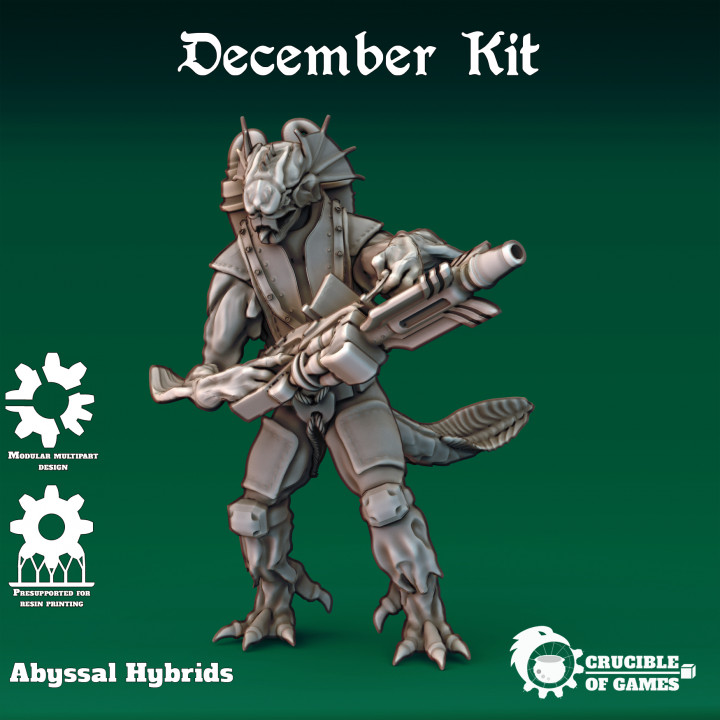 3D Printable Abbysal Hybrids by Crucible of Games