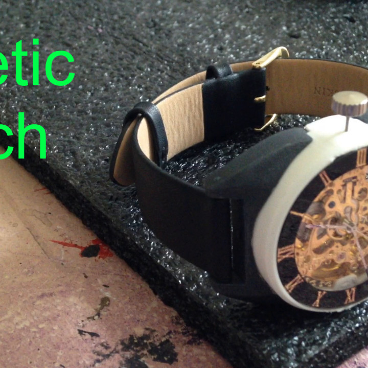 3D Printable kinetic watch by jack tim
