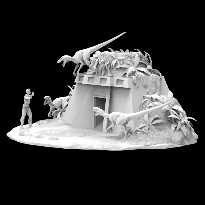 3D Printable C03 Dino Bark :: Possibly Cool Dice Tower by Black Blossom ...
