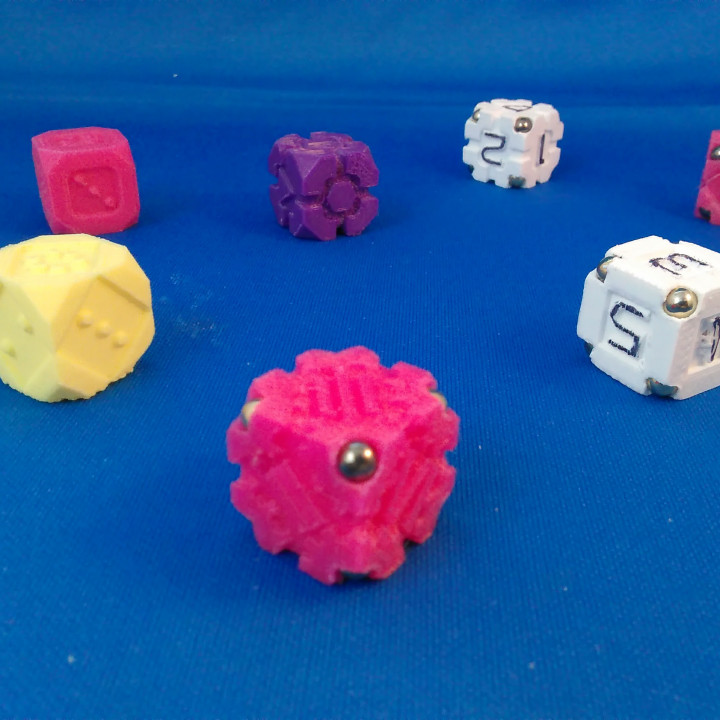 3D Printable Space Dice by Joseph Larson
