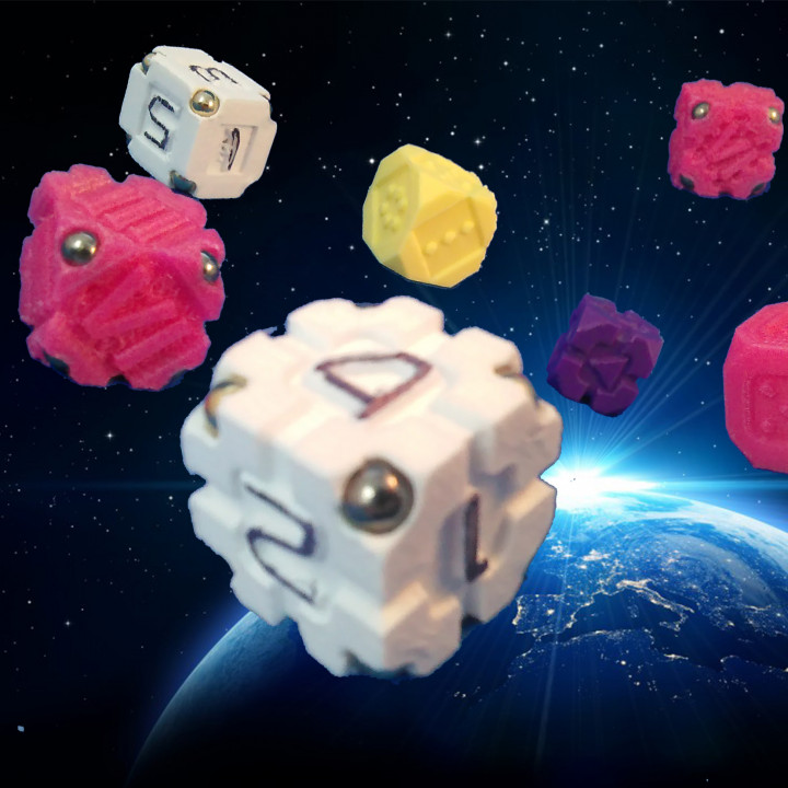 3D Printable Space Dice by Joseph Larson