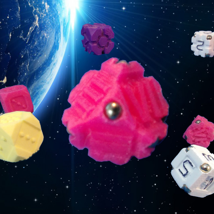 3D Printable Space Dice by Joseph Larson