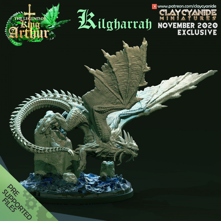 3D Printable Kilgharrah by Clay Cyanide Miniatures