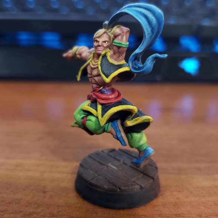 3D Print of Al’Nair- Male Blade dancer - 32mm - DnD by Phoenixforge