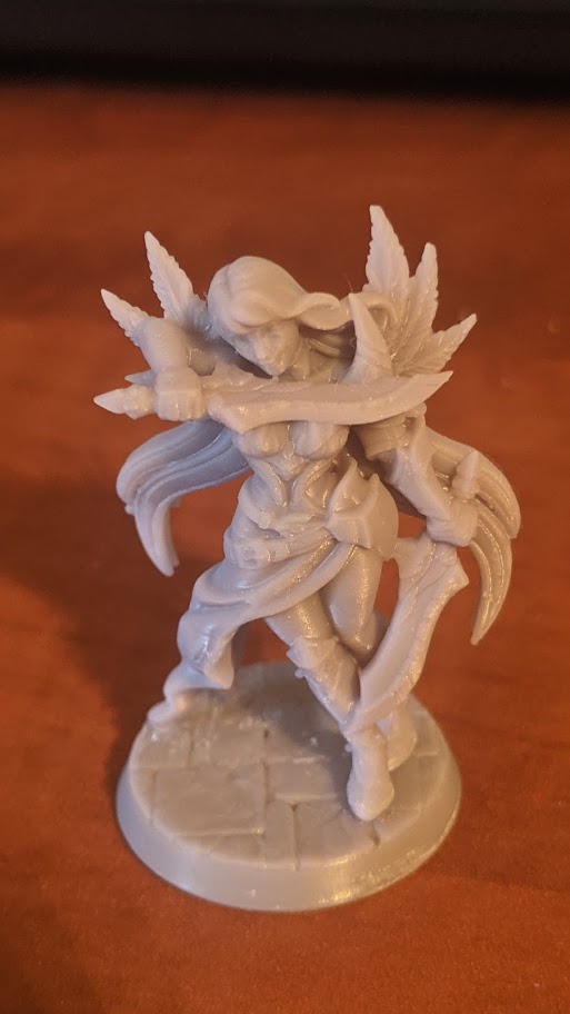 3D Printable Valeen - Female blade dancer - 32mm - DnD by RN Estudio