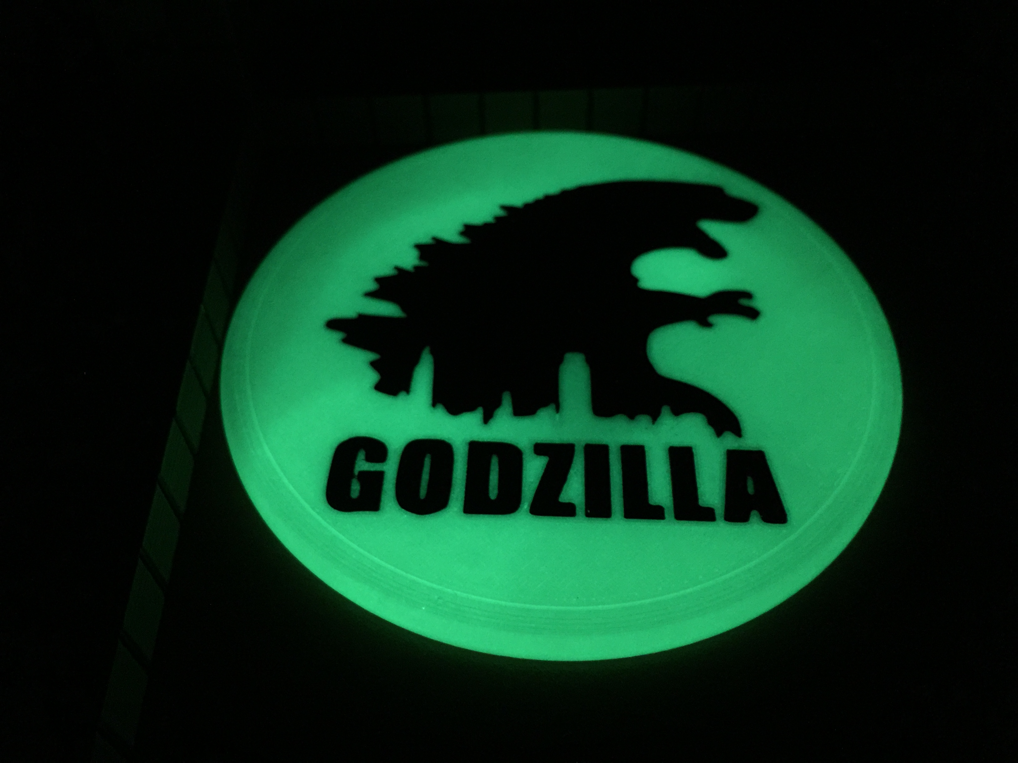 3D Printable Drinkcoaster Godzilla by raimonvibe